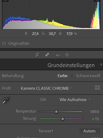 verwendete Filmsimulation erkennen - Software und Digitale Nachbearbeitung - Fuji X Forum